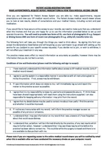 Patient Access registration form – Queen Square Medical Practice